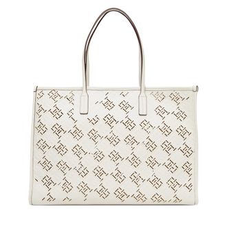 Tommy Hilfiger Handtasche Tommy Hilfiger Th City AW0AW17501 Écru