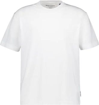 Marc O'Polo Herren T-Shirt wei&szlig; Baumwolle
