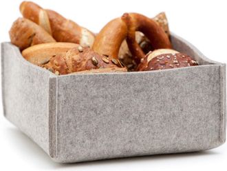 Hey Sign Brotkorb, quadratisch, ca. 22,5 x 22,5 x 10 cm