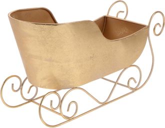 Hemobllo Weihnachtsschlitten Dekoration Eisen Miniatur Schlittenanhänger Weihnachtsbaum Schmuck Fotohintergrund Festliche Party