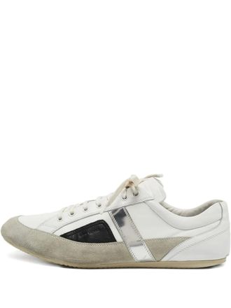 Dior x Hedi Slimane baskets B18 en cuir - Blanc