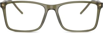 Giorgio Armani lunettes de vue &agrave; monture rectangulaire - Vert