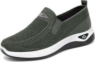 Alexis Leroy Basket San Lacet Femme Maille Confortable Chaussures de Marche Vert 39 EU