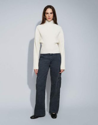 Levi's Superlow Loose Cargo-Hose in verwaschenem Schwarz