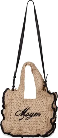 Msgm Msgm, Homme, Sacs, Beige, Taille: ONE Size Sac &agrave; Volants