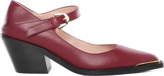 Coccinelle buckle strap leather pumps - Rot