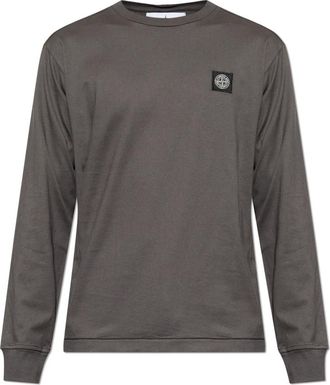 Stone Island Homme, Tops, Gris, Taille: L T-shirt &agrave; manches longues