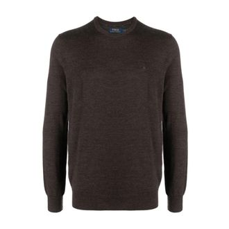 Ralph Lauren Brauner melierter Pullover-Sweater - - Knitwear - Herren - Braun - L