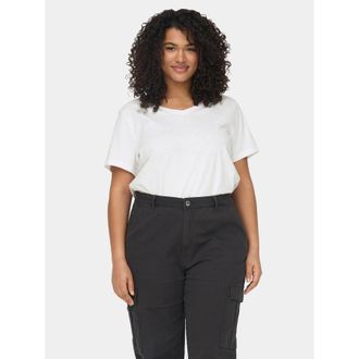 Only Carmakoma T-Shirt 15285965 Wei&szlig; Regular Fit