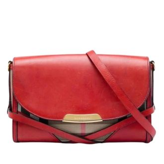 Burberry Pre-owned Vintage Sac Bandouli&egrave;re - Femme - Pre-owned - Rouge - Taille: ONE Size