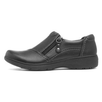 Clarks Carleigh Ray Oxford f&uuml;r Damen, schwarzes Leder, Gr&ouml;&szlig;e 38, Schwarzes Leder, 38 EU