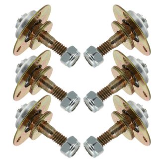 Artibetter 6 St&uuml;ck Gleitlager Eisen M8X55Mm mit Schrauben Ersatzteile f&uuml;r Schaukelstuhl Lager M&ouml;belbeschl&auml;ge f&uuml;r Sanftes Gleiten und Hohe Verschlei&szlig;festigkeit