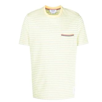 Thom Browne Stilvolle T-Shirts und Poloshirts Kollektion - - Tops - Herren - Gelb - L