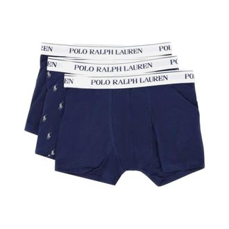 Polo Ralph Lauren Homme, Sous-v&ecirc;tements, Bleu, Taille: XL Classic Stretch-Cotton Trunk 3-Pack