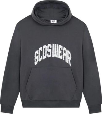 GCDS Gcds, Homme, Sweatshirts et sweats &agrave; capuche, Gris, Taille: L SweaT-shirt &agrave; capuche orn&eacute; de strass