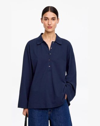 Arket Pikee-Poloshirt -Blau