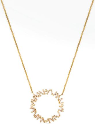 Lark & Berry 14kt Veto Gelbgoldhalskette mit Diamanten