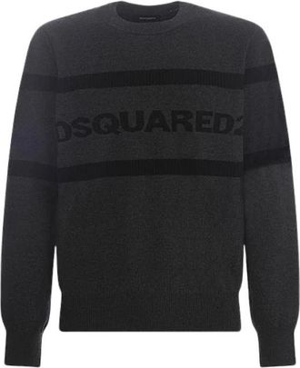 Dsquared2 Homme, Pulls, Gris, Taille: XL Pull col rond