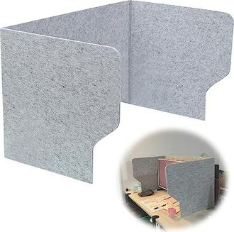 Generic SAGIDAR Cloison Acoustique De Bureau, Panneau De S&eacute;paration Paravent Dintimit&eacute;, Diviseur De Table 60/80/100cm, L&eacute;ger Et Portable, S&eacute;parateur De Table 