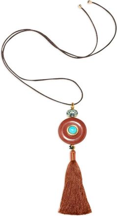 Jennifer Behr Femme, Accessoires, Rouge, Taille: ONE Size Round Pendant Necklace