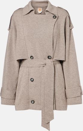 Jardin Des Orangers Trench court en laine et cachemire