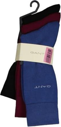 GANT Lot de 3 Paires de Chaussettes en Coton Doux, Bleu Vintage, 40-42 Hommes
