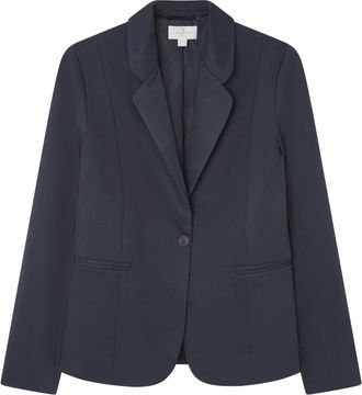 Springfield Damen Essential Cuffs Striped L&auml;ssiger Blazer, MEDIUM_Blue, S