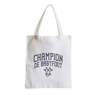 Fabulous Grand Sac Shopping Plage Etudiant Champion de Babyfoot Sport Foot Bar Apéro