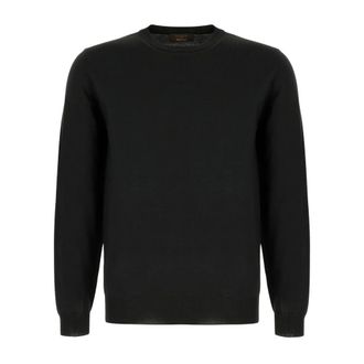 Zanone Pull-over col rond Flexwool coupe ajust&eacute;e - Homme - Pulls - Noir - Taille: XL