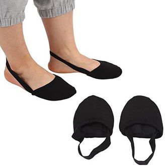 Dioche Chaussure de Danse Demi-Semelle, Chaussure de Gymnastique Rythmique, Chausson de Ballet Demi-Semelle Extensible et Respirant, pour la Pratique du Yoga