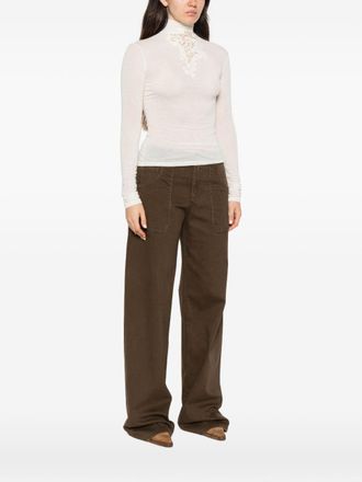 Ermanno Scervino Lace Appliqu&eacute; Sweater - White
