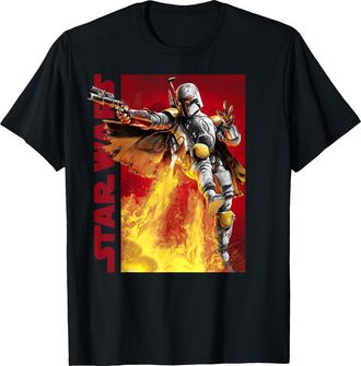 Star Wars Boba Fett Jetpack Turbo Character Profile T-Shirt T-Shirt