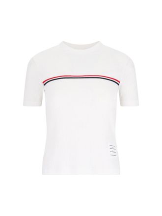 Thom Browne Three Stripes Logo T-Shirt