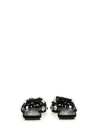 The Attico Dancer Grid Flat - Black