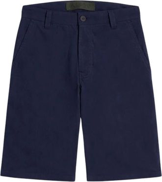 Aspesi Homme, Shorts, Bleu, Taille: 2XL Bermuda en Gabardine de Coton et Lin