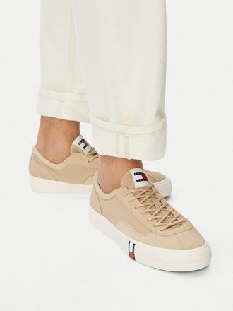 Tommy Jeans Sneakers aus Stoff Tommy Jeans Archive Vulc Y2K EM0EM01760 Dunkelbeige