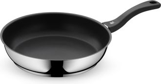 WMF Devil Bratpfanne beschichtet 28 cm, Edelstahlpfanne Induktion, Antihaftbeschichtung, fettarmes Braten, backofenfest bis 70 Grad, f&uuml;r alle Herdarten ge
