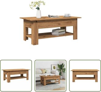 vidaXL vidaXL Table basse ch&ecirc;ne artisanal - Table basse ch&ecirc;ne artisanal 102x55x42 cm bois ding&eacute;nierie