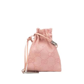 Gucci Pre-owned Canvas Pouch - - Pre-owned - Damen - Rosa - ONE SIZE
