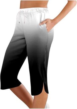 Generic Leggings de sport pour femme - Legging orange pour femme - Motif floral marron - Pantalon de survêtement en forme de jegging noir - Taille 42 - Multip