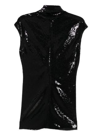 Kiton Womens Sequin Twisted Top Aw25 W
