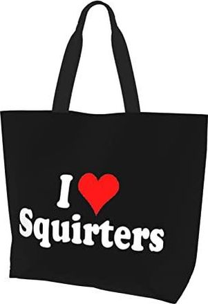 AOOEDM Love Squirters Ladies Canvas Tote Sac &agrave; provisions r&eacute;utilisable