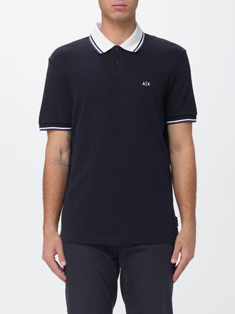 A|X Armani Exchange Polo Homme couleur Bleu Marine