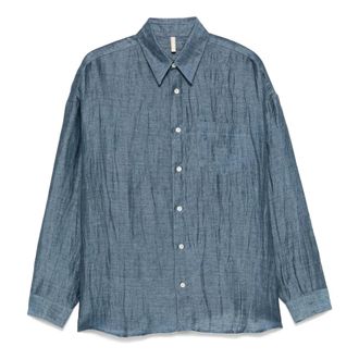 Sunflower Blaues Stallshirt f&uuml;r Reiter - - Shirts - Herren - Blau - L