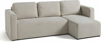 Best Mobilier Bestmobilier - Canopy - canap&eacute; dangle r&eacute;versible - 4 places - convertible avec coffre - en tissu textur&eacute;