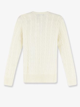 Polo Ralph Lauren Womens Sweater Wool-Cashmere V-Neck White
