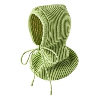 Generic Cagoule pour femme, bonnet tricot&eacute; pour femme, &eacute;charpe &agrave; capuche imperm&eacute;able, cagoule chaude, bonnet dhiver, bonnet &eacute;pais monobloc, cagoule doreille, 