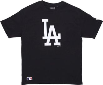 New Era Dodgers Baseball Tee Schwarz/Wei&szlig; - - Tops - Herren - Schwarzk - XL