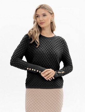 Passioni Strickpullover aus strukturiertem Strick