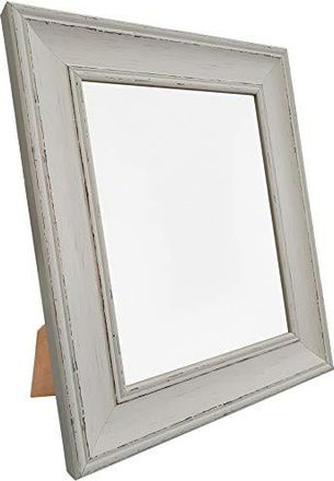 Frames by Post Scandi Bilderrahmen, Used-Look, mit weißer Rückwand, 22,9 x 17,8 cm, Hellgrau